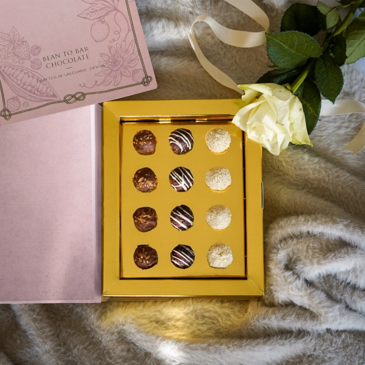 Mellow Trio of Truffles in Blush Book – Salcombe Dairy